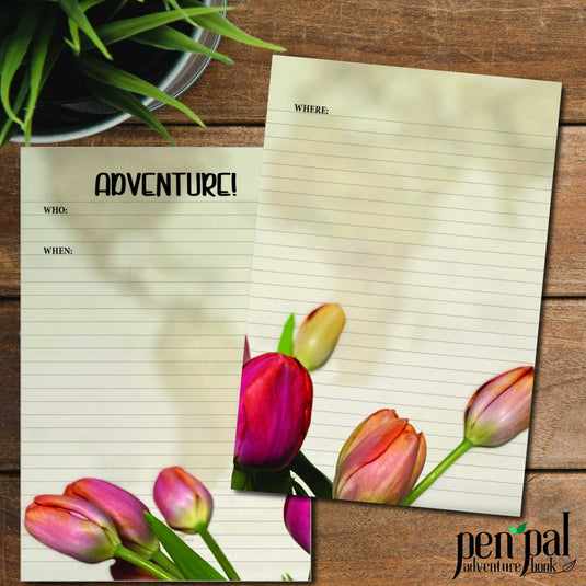 Instant Download-A Lovely Day in Orange and Black-Pen Pal Adventure Bo ...