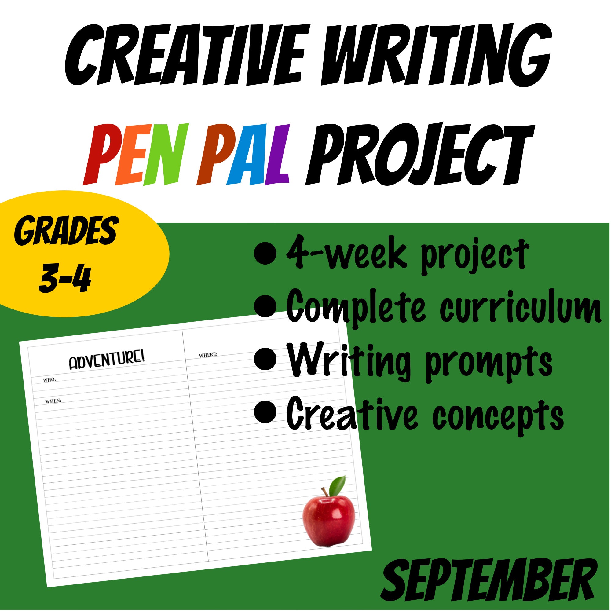 Teacher Pen Pal Projects – Pen Pal Adventure Book