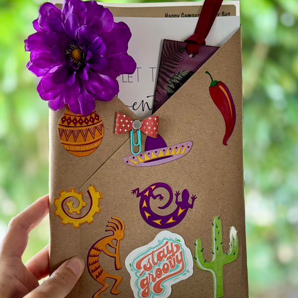 Stay Groovy - Gift Set with Pen Pal Adventure Journal & Happy Camper S ...