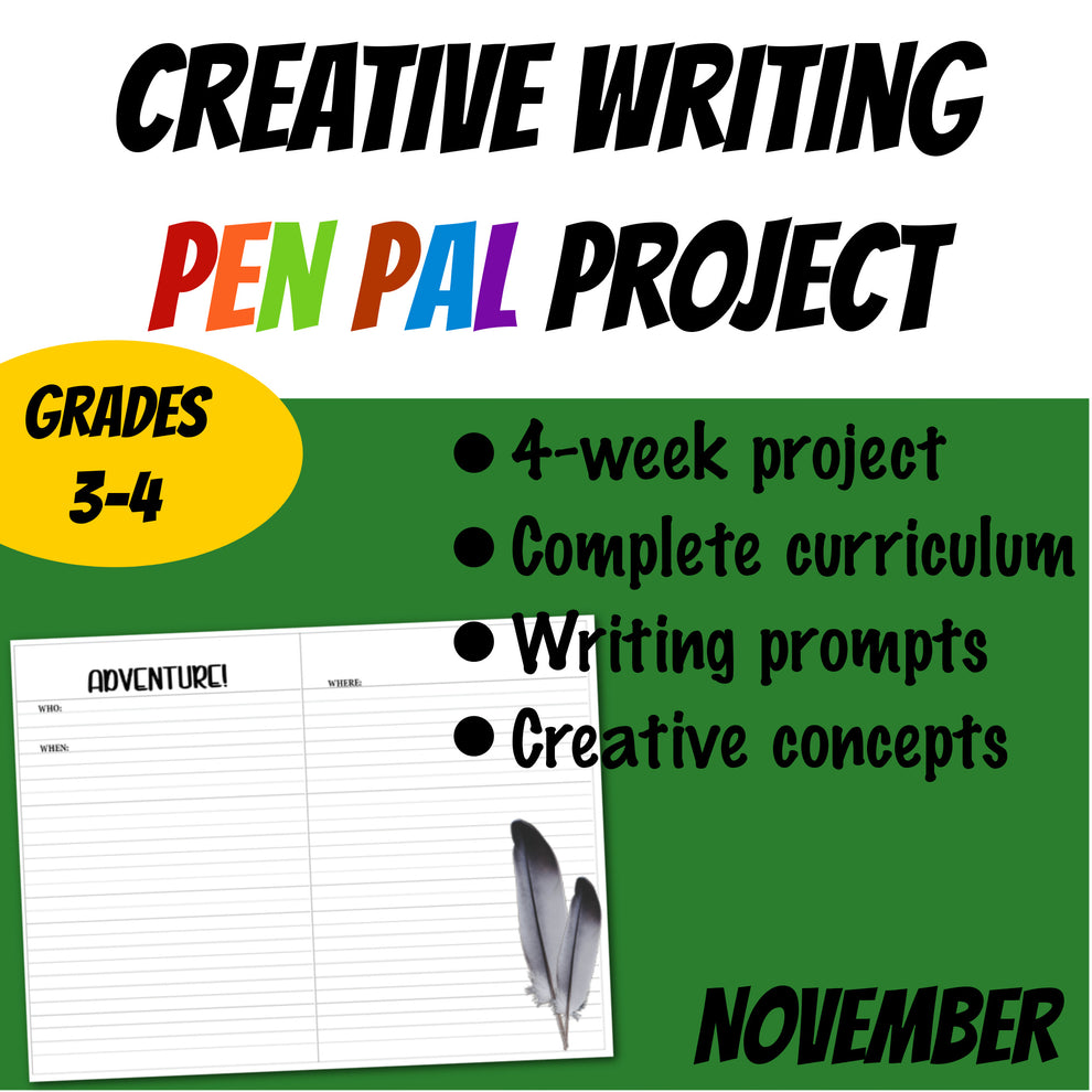 Creative Writing Project for 3rd & 4th Grade Students - October – Pen ...